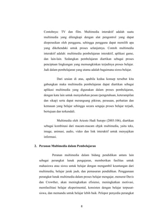 Pembelajaran berbasis multimedia | DOCX