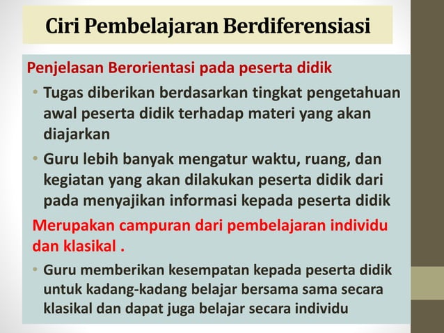 PEMBELAJARAN BERDIFERENSIASI PADA SISWA.pptx