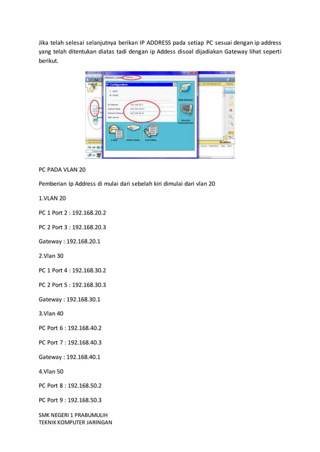 Pembelajaran cisco packet tracer VLAN | DOCX