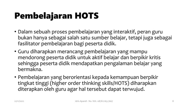 PEMBELAJARAN DAN PENILAIAN HOTS DALAM KURIKULUM MERDEKA.pptx