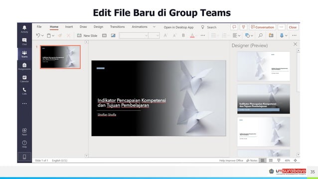 Pembelajaran daring melalui microsoft team | PDF