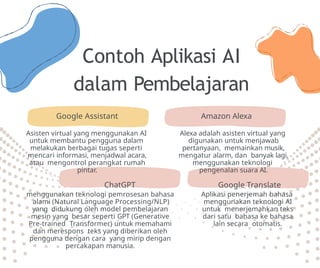 Pembelajaran dengan metode AI dengan deep laerning | PPT