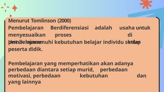 Pembelajaran Diferensiasi dalam kurikulum merdeka | PPTX