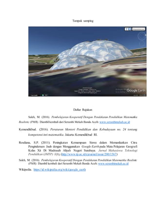 Pembelajaran geometri dengan eden project | DOCX