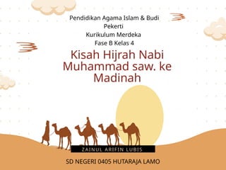 Pembelajaran Kisah Hijrah Nabi Muhammad Saw ke Madinah.pptx