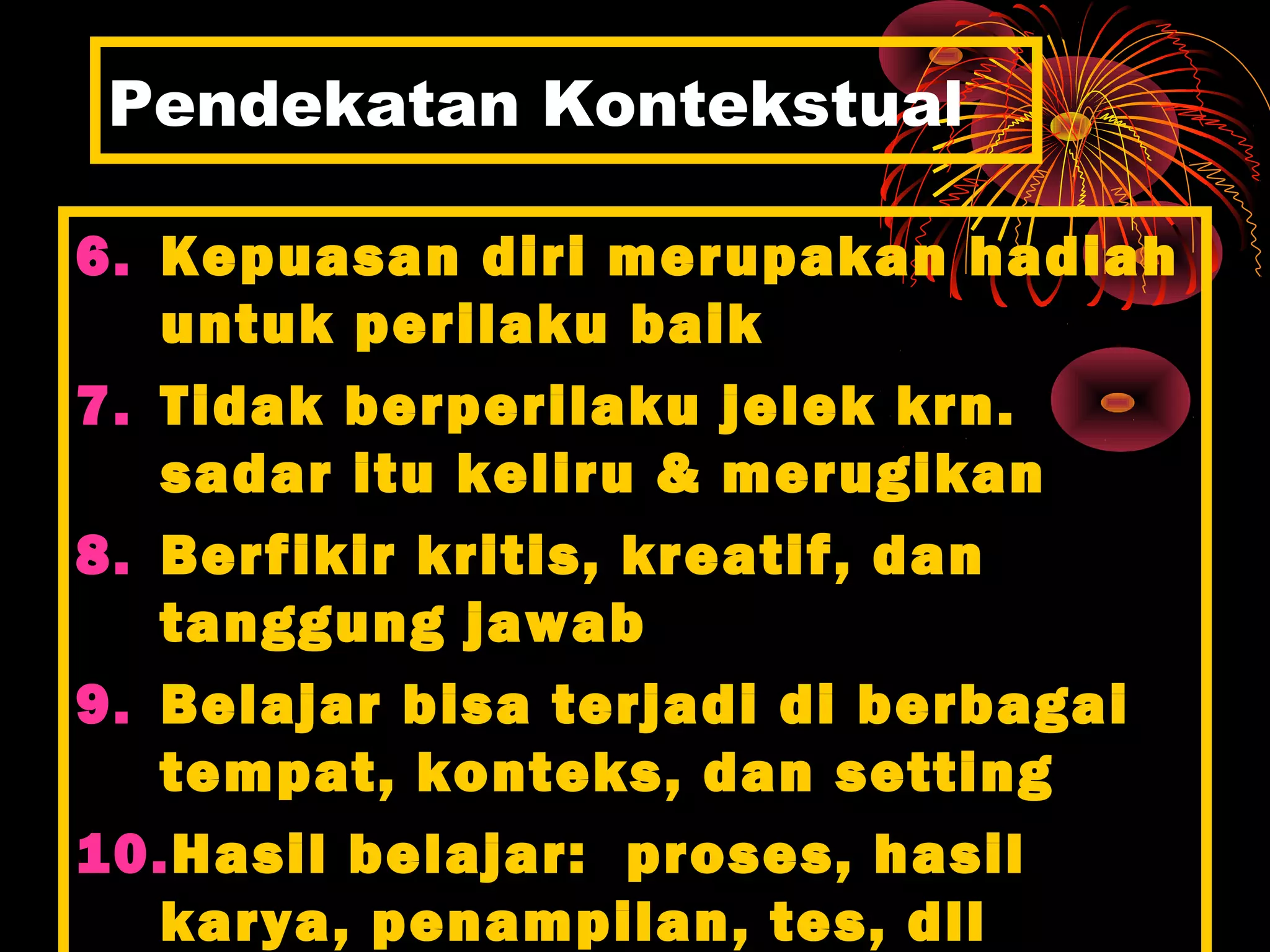 Pembelajaran kontekstual | PPT