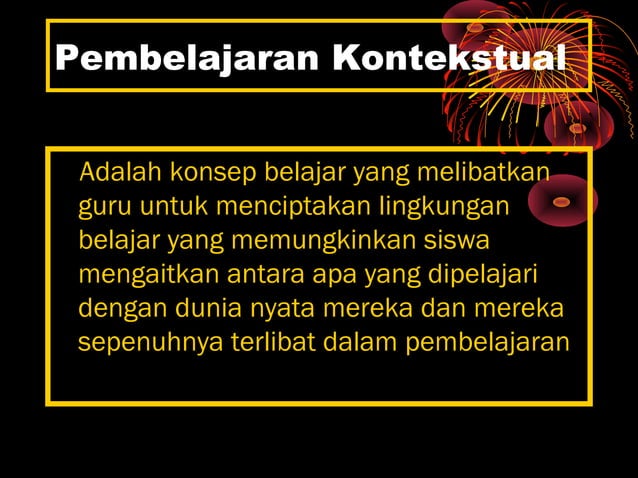 Pembelajaran kontekstual | PPT
