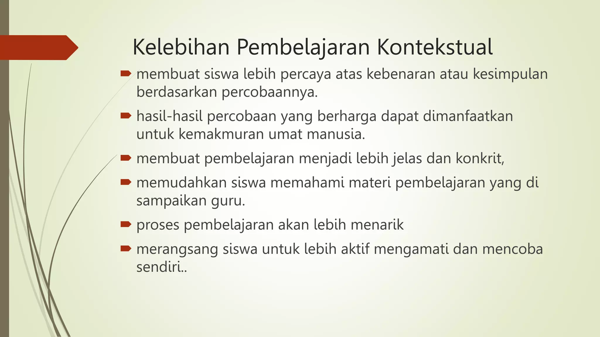 Pembelajaran Kontekstual bu atik.pptx | Free Download