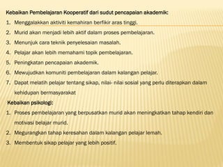 Pembelajaran kooperatif | PDF