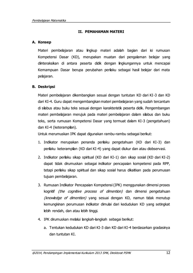 Pembelajaran matematika izi | PDF