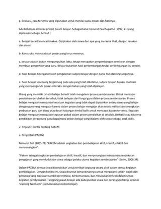 Pembelajaran pakem | DOC