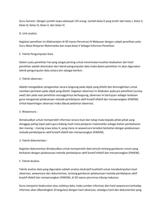 Pembelajaran pakem | DOC