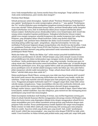 Pembelajaran pakem | DOC