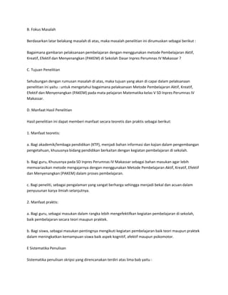 Pembelajaran pakem | DOC