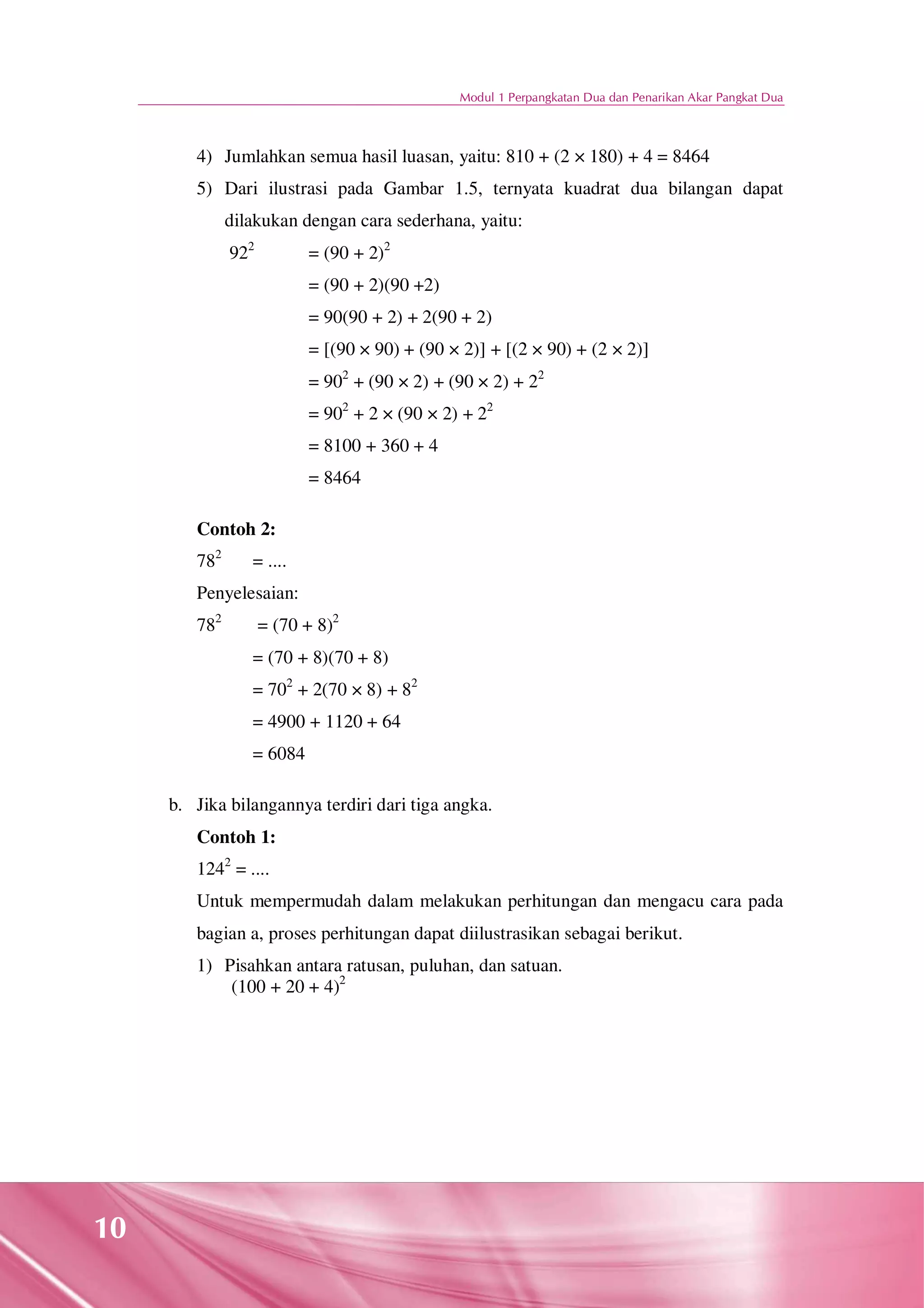 Pembelajaran perpangkatan dan penarikan akar bilangan di sd | PDF