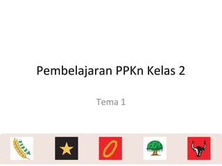 Pembelajaran ppkn kelas 2 tema 1 | PPT
