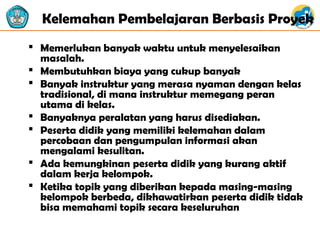 Pembelajaran project based learning | PPT