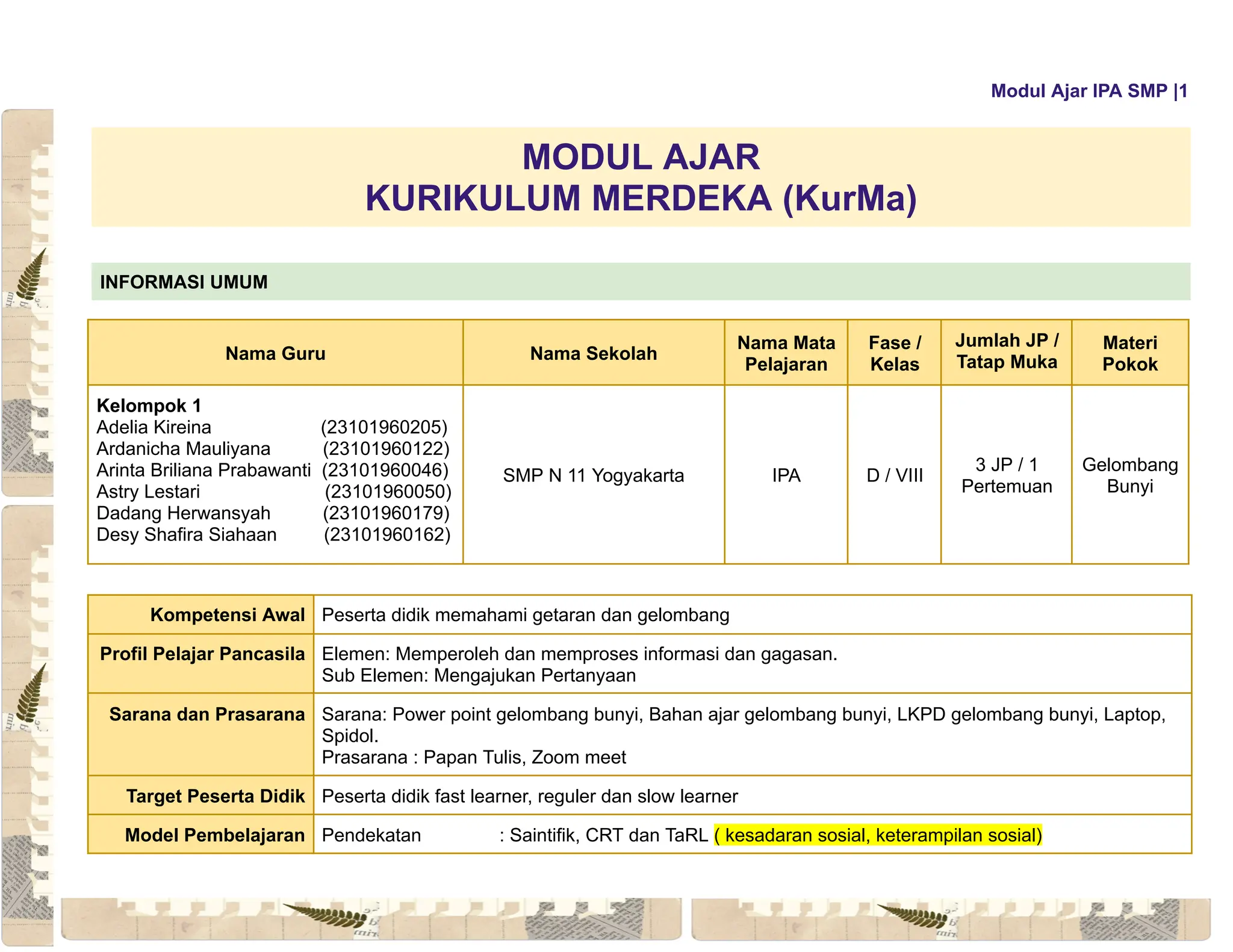 PEMBELAJARAN SOSIAL EMOSIONAL - MODUL AJAR - TOPIK 1.pdf