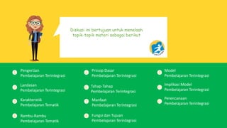 Pembelajaran terintegrasi | PPTX