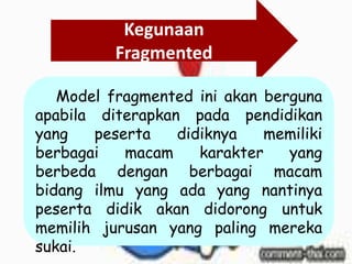 Pembelajaran Terpadu Penggalan (Fragmented) | PPTX
