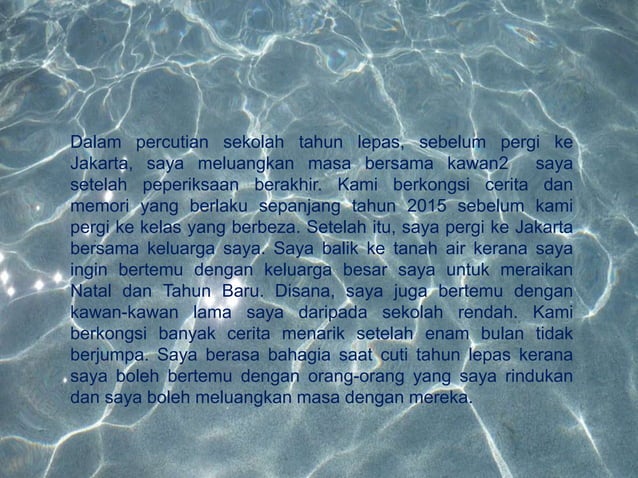 3E ML Cuti Sekolahku | PPTX