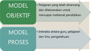 Perbezaan Model Objektif & Model Proses | PPTX