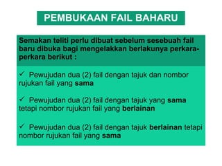 PENYELENGGARAAN SISTEM FAIL DAN REKOD | PPT