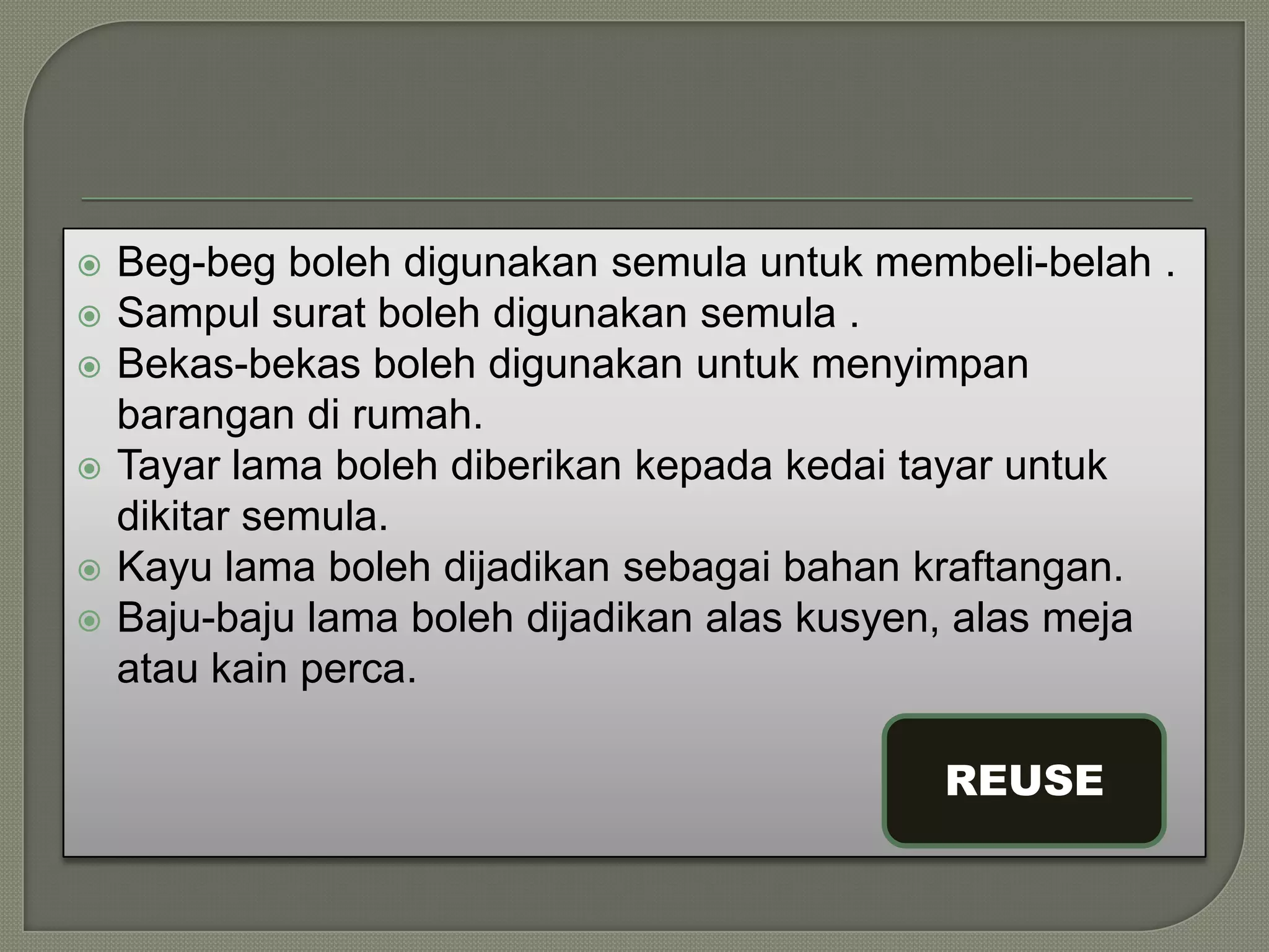Pembentangan pengajian am kitar semula | PPTX