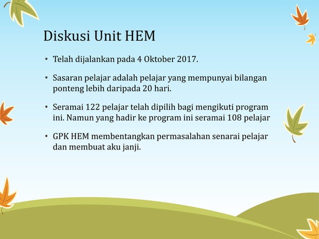 Pembentangan pill kehadiran hem | PPTX