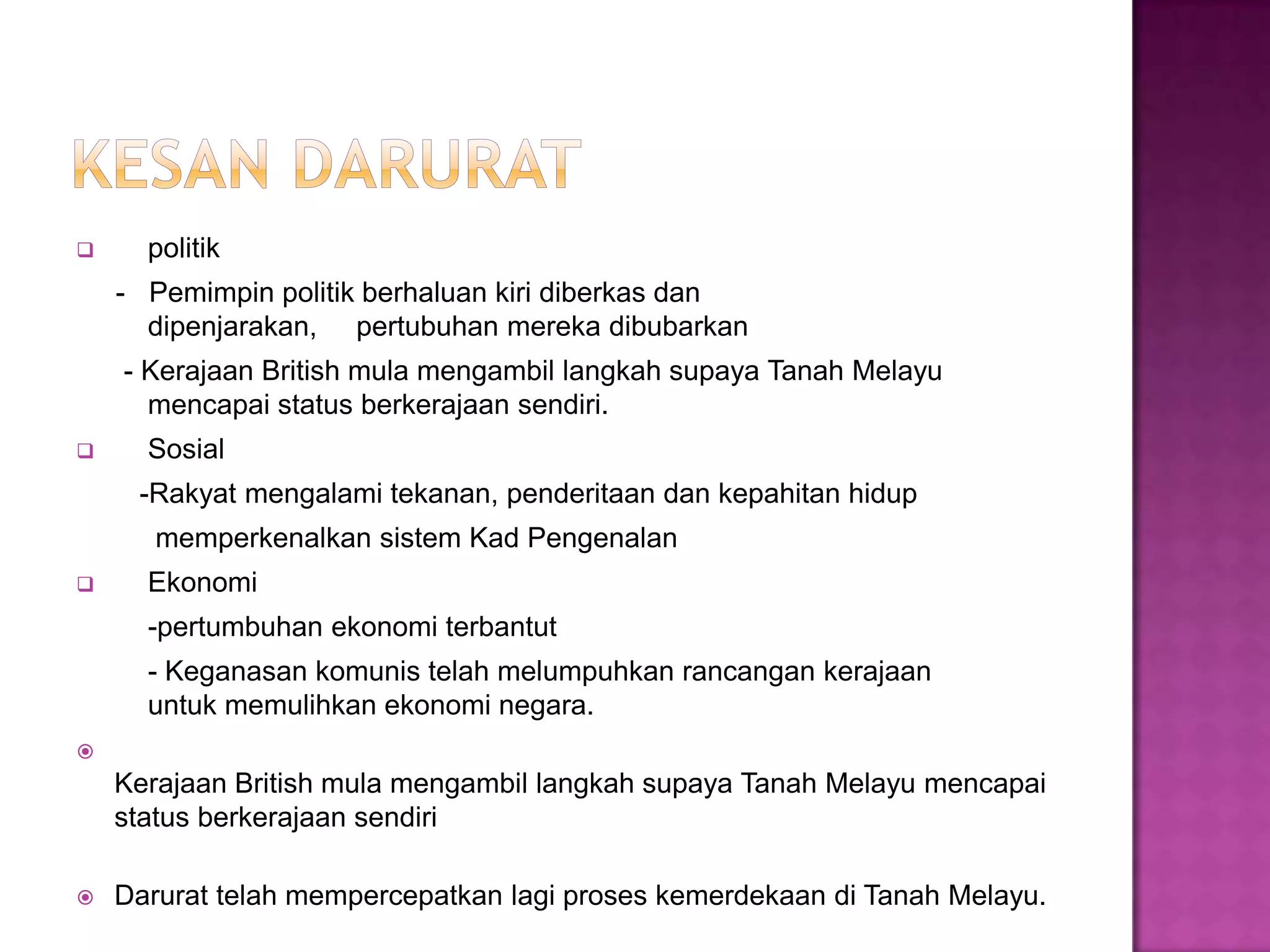 proses kemerdekaan Tanah Melayu 1957 | PPTX