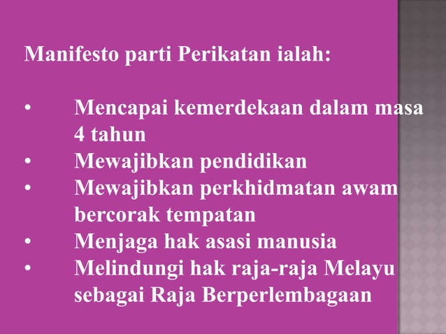 proses kemerdekaan Tanah Melayu 1957 | PPTX