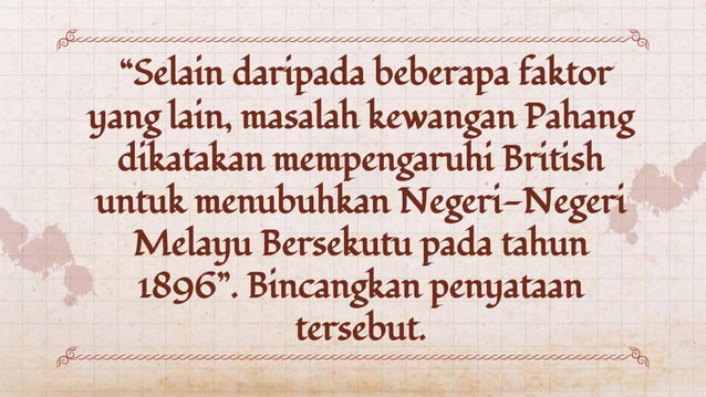 Faktor Penubuhan NNMB | PPTX