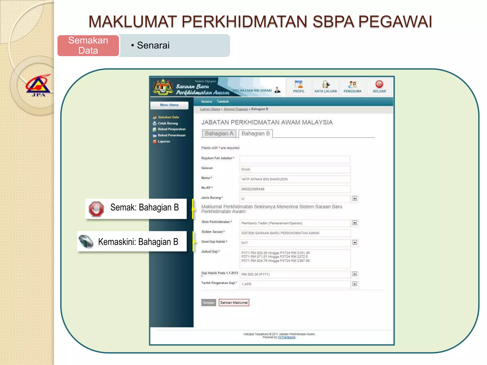 Pembentangan Sistem SBPA | PPTX
