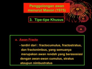 Agroklimatologi Pembentukan awan dan hujan | PPT