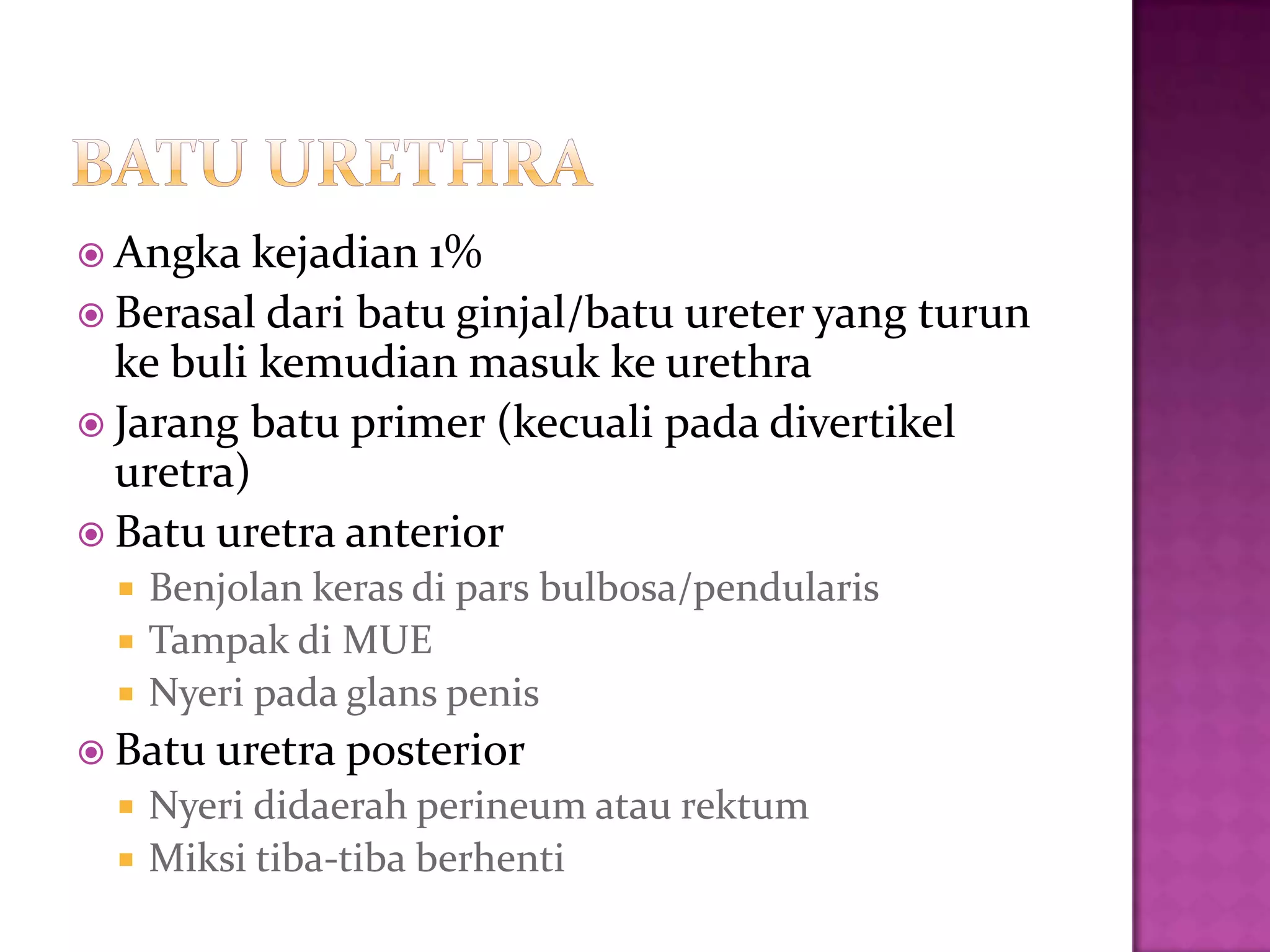 Pembentukan batu kemih 2013 | PPT