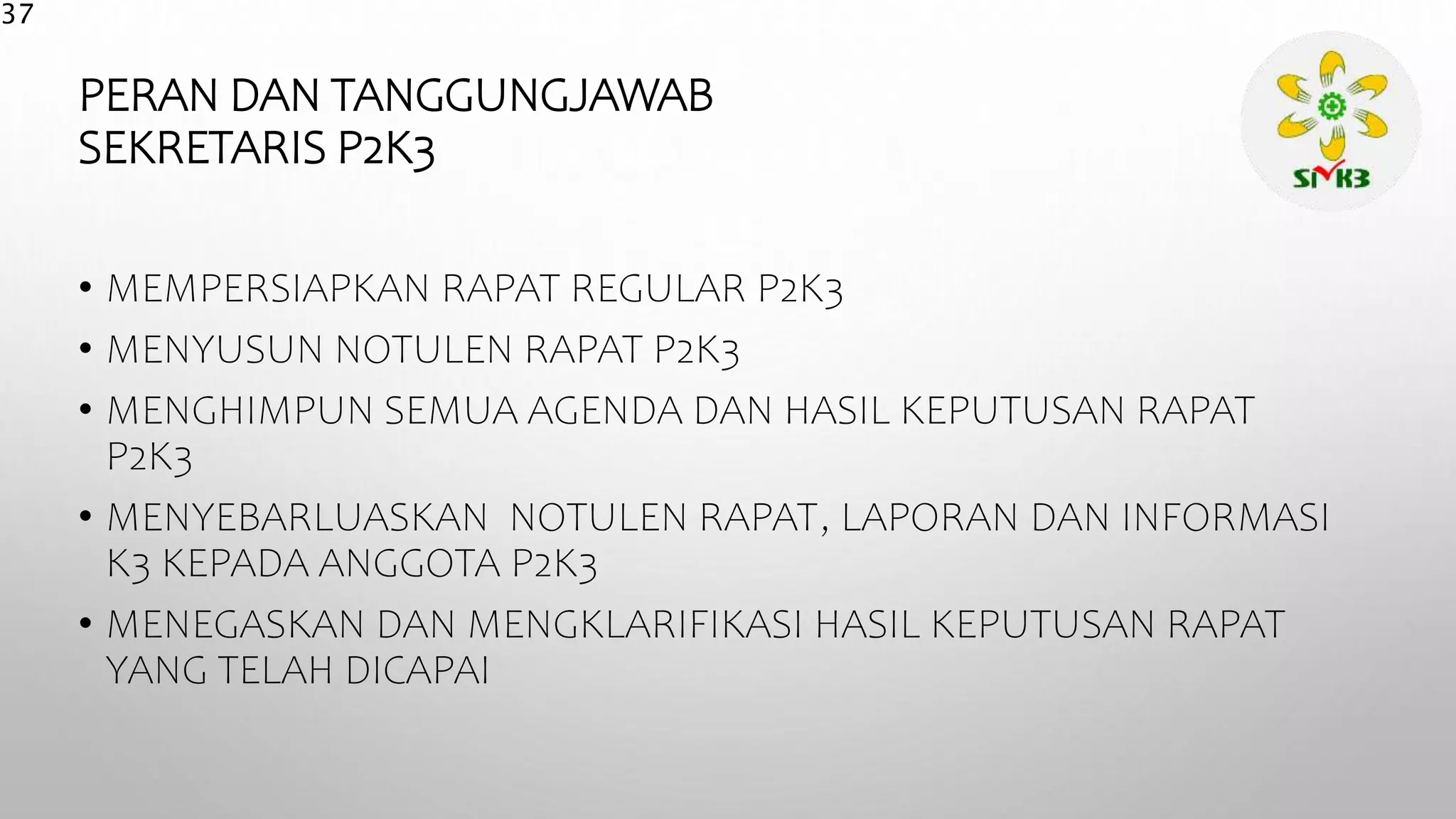Pembentukan dan Peran P2K3 | PPTX