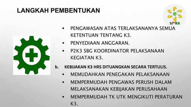 Pembentukan dan Peran P2K3 | PPTX