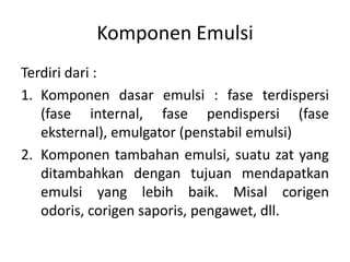 Pembentukan emulsi & suspensi | PPTX