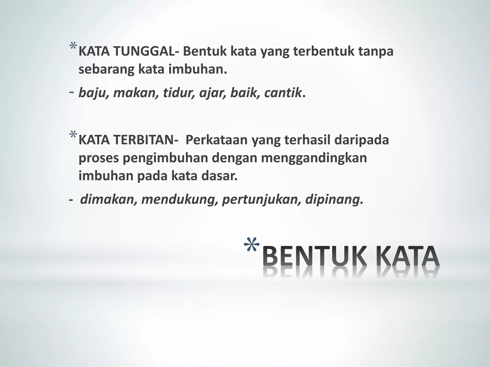 Pembentukan kata | PPTX