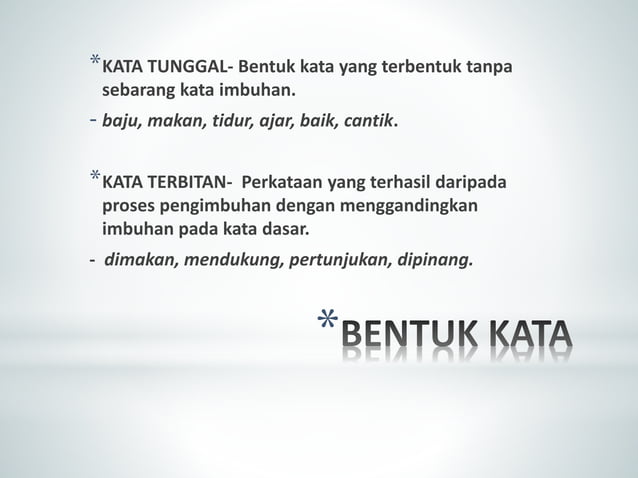 Pembentukan kata | PPTX