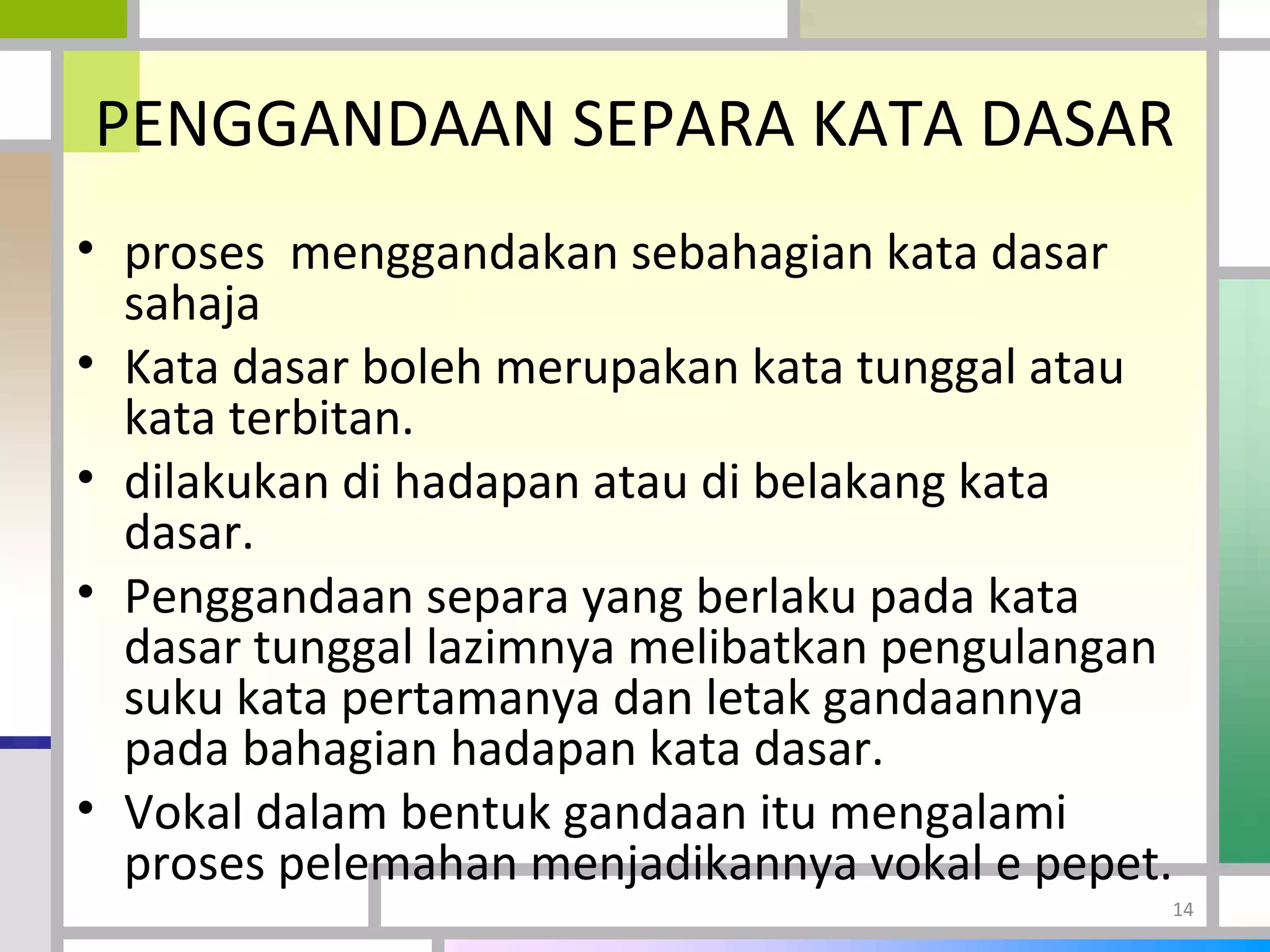 Pembentukan kata dalam bm | PPT