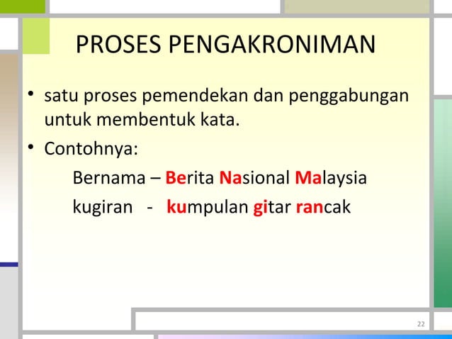 Pembentukan kata dalam bm | PPT