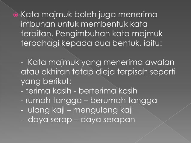 Pembentukan kata (slideshare 2) | PPTX