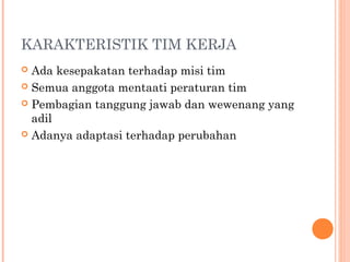 Pembentukan tim kerja | PPT