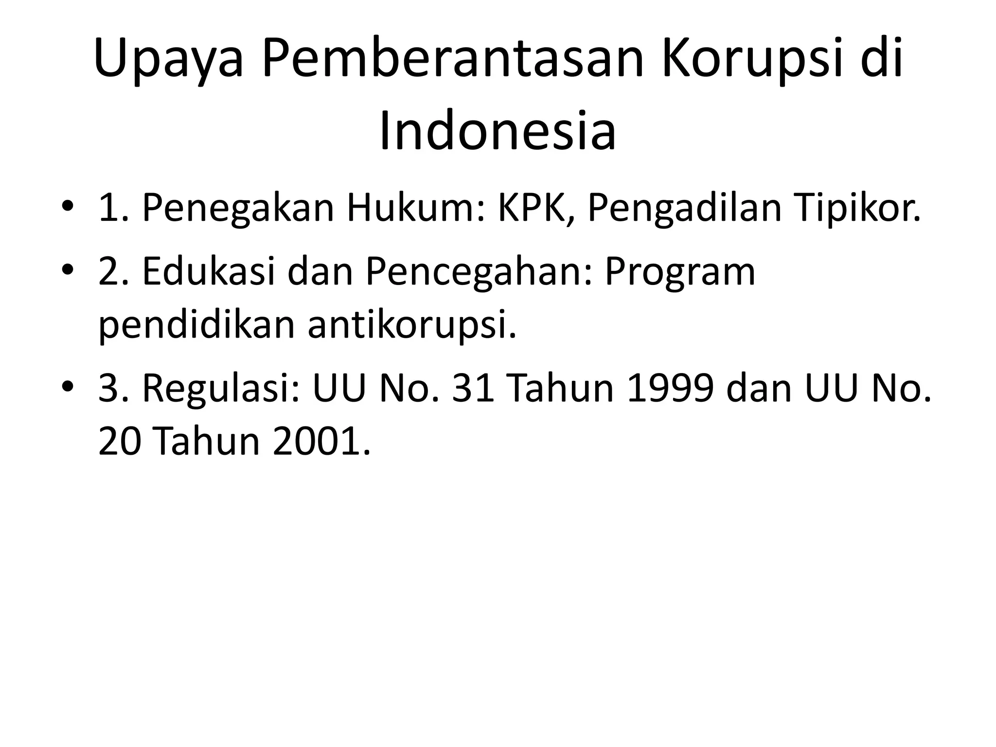 materi Pemberantasan_Korupsi di indonesia | PDF