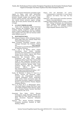 Pemberdayaan petani melalui peningkatan pengetahuan dan ketrampilan pembuatan pupuk. | PDF