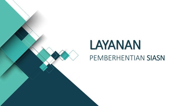 Presentasi Pemberhentian/Pensiun SIASN 2023 | PPTX