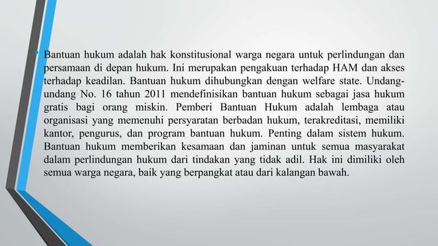 PEMBERIAN BANTUAN HUKUM BAGI TERDAKWA DALAM SUATU.pptx