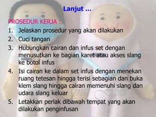Pemberian cairan melalui infus | PPTX