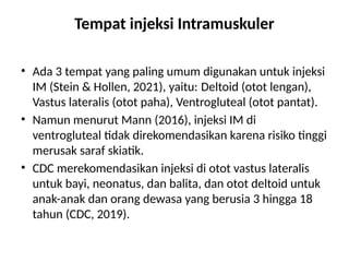 Pemberian Injeksi Intramukular.Obat yang diberikan melalui jalur I.M ...